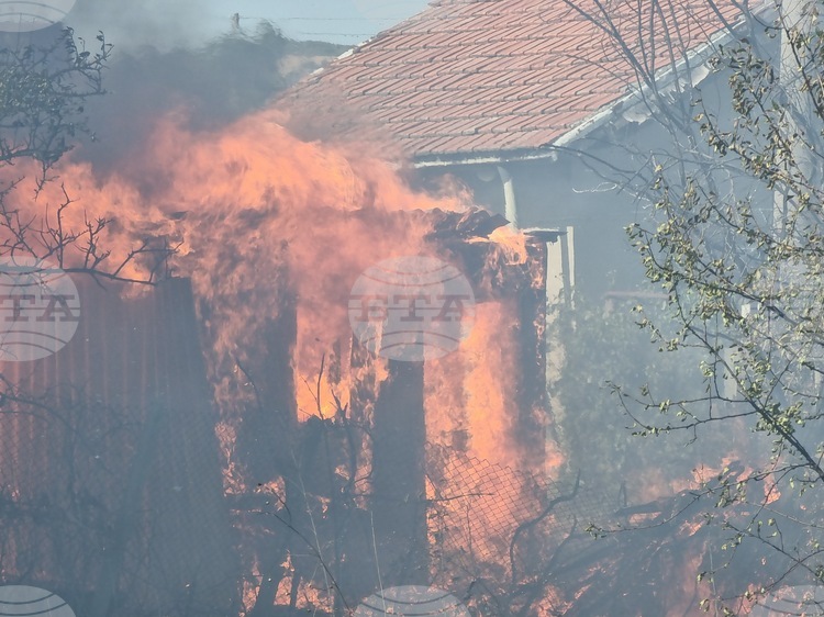 BTA :: Residents of Bulgarovo's Loznitsata Area Evacuated over Large Fire