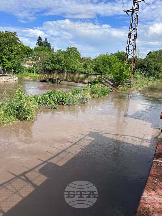 БТА :: След втори пороен дъжд в село Войводино, в община Вълчи дол е ...