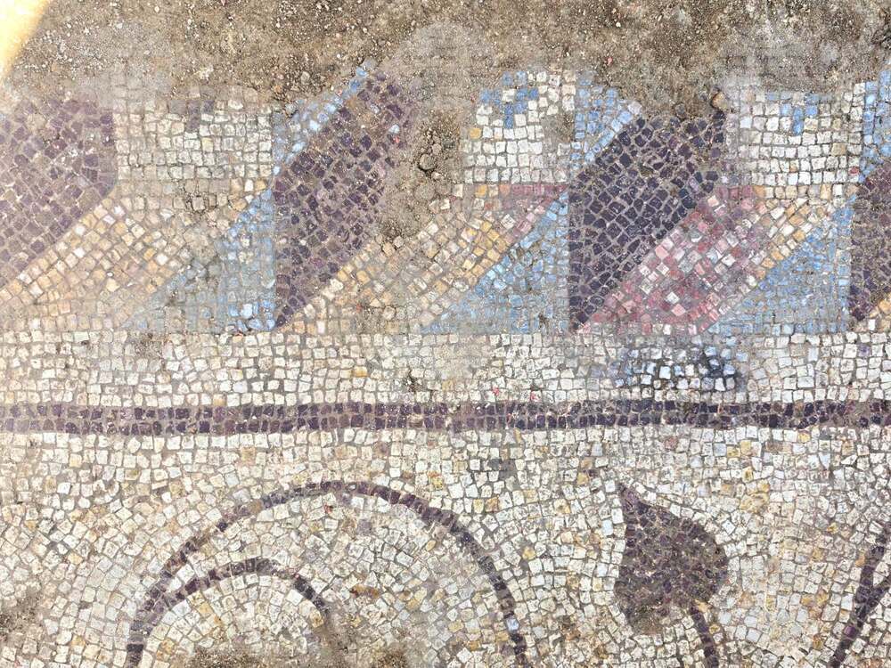 BTA :: Rare Mosaic in Temple of Heracles Shows Elite Craftsmanship