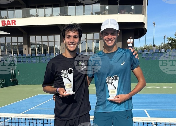 BTA :: Bulgarian Tennis Players Nikolay Nedelchev, Anthony Genov Win Doubles Title in Heraklion