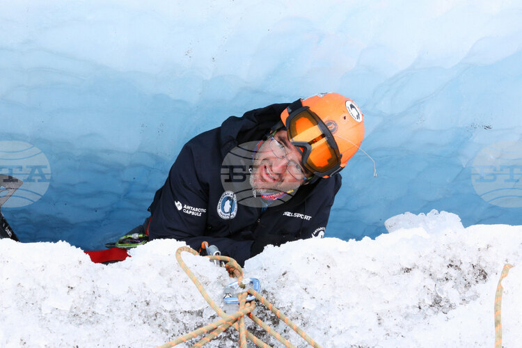 BTA :: Scientists Study Glacier Crevasses, Test Water Samples for ...
