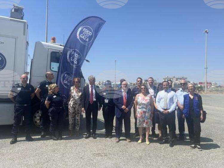 БТА КНА Италия достави техническо оборудване на Кипър за хуманитарната операция Амалтея за Газа