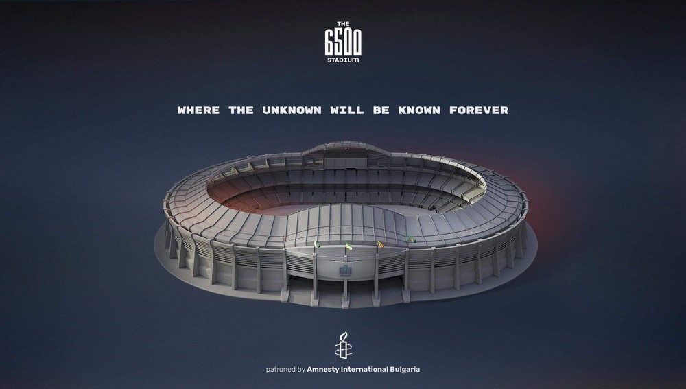 BTA :: Digital Stadium Commemorates Deaths of 6,500 Migrant Workers Who ...