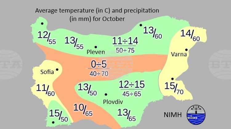 BTA :: Highest October Temperatures in Bulgaria to Range between 28C ...